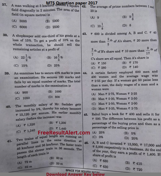 SSC MTS Answer Key 2018 Cutoff Marks Expected Gen OBC SC ST Ssc nic ssc-mts-answer-key-2018-cutoff-marks-expected-gen-obc-sc-st-ssc-nic