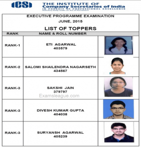 CS Executive Result, Rank Holders & Marksheets May 2024