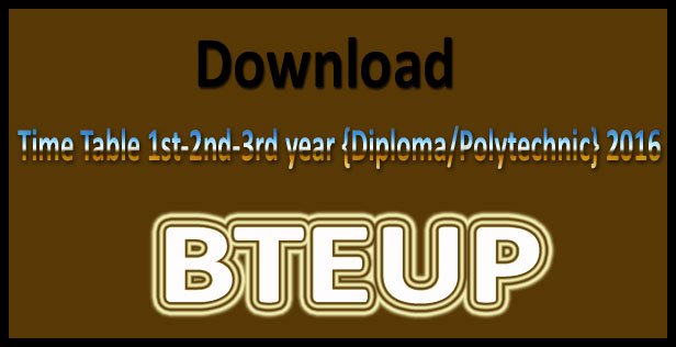 BTEUP Polytechnic Exam Form 2026 For 1st 2nd & 3rd Year Download bteup ...