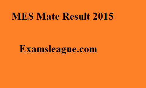 MES Mate Result 2024 Check Mate SSK Merit List @ www.mes.gov.in