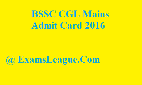 BSSC CGL Mains Admit Card 2024 & Exam Date At bssc.bih.nic.in