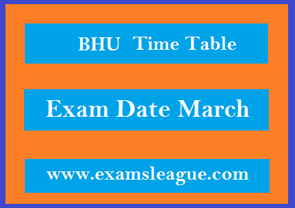 BHU Time Table 2020 BA BSc BCom 1st 3rd 5th Sem Exam Date bhu.ac.in