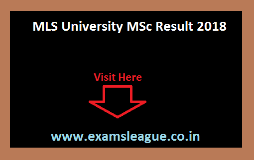 MLS University MSc Result 2020 Previous & Final Year Result @mlsu.ac.in