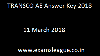 TRANSCO AE Answer Key 2022 Assistant Engineer Question Paper & Cut off ...