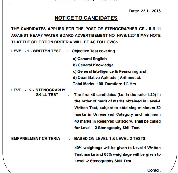 HWB Stenographer Grade II Answer Key 2022 Exam Cut off Marks @ www.hwb ...