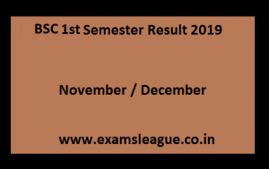 BSc 1st Sem Result 2022 Check B.Sc Semester Ist Results All University ...